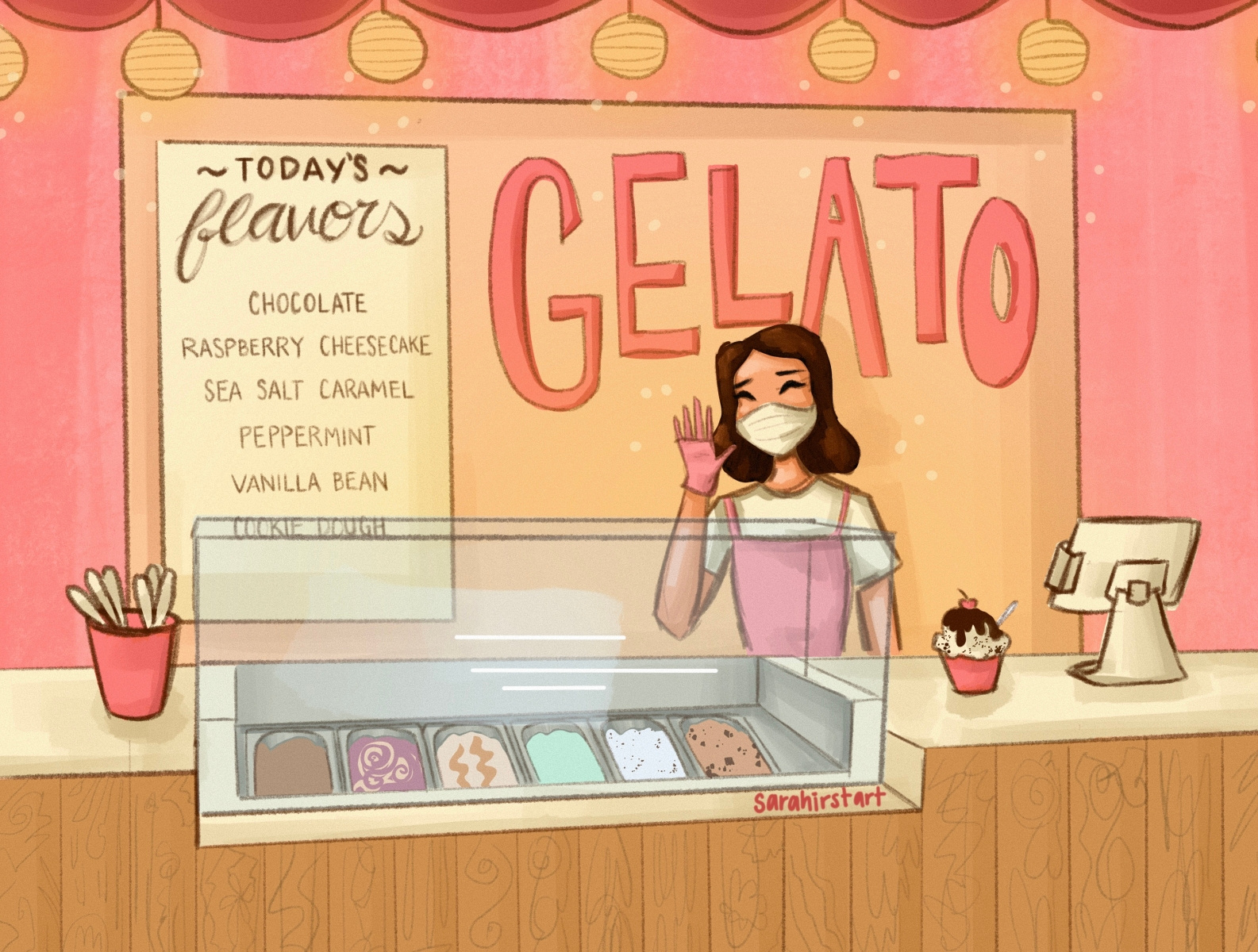 Gelato Shop by Sarah Hirst on Dribbble