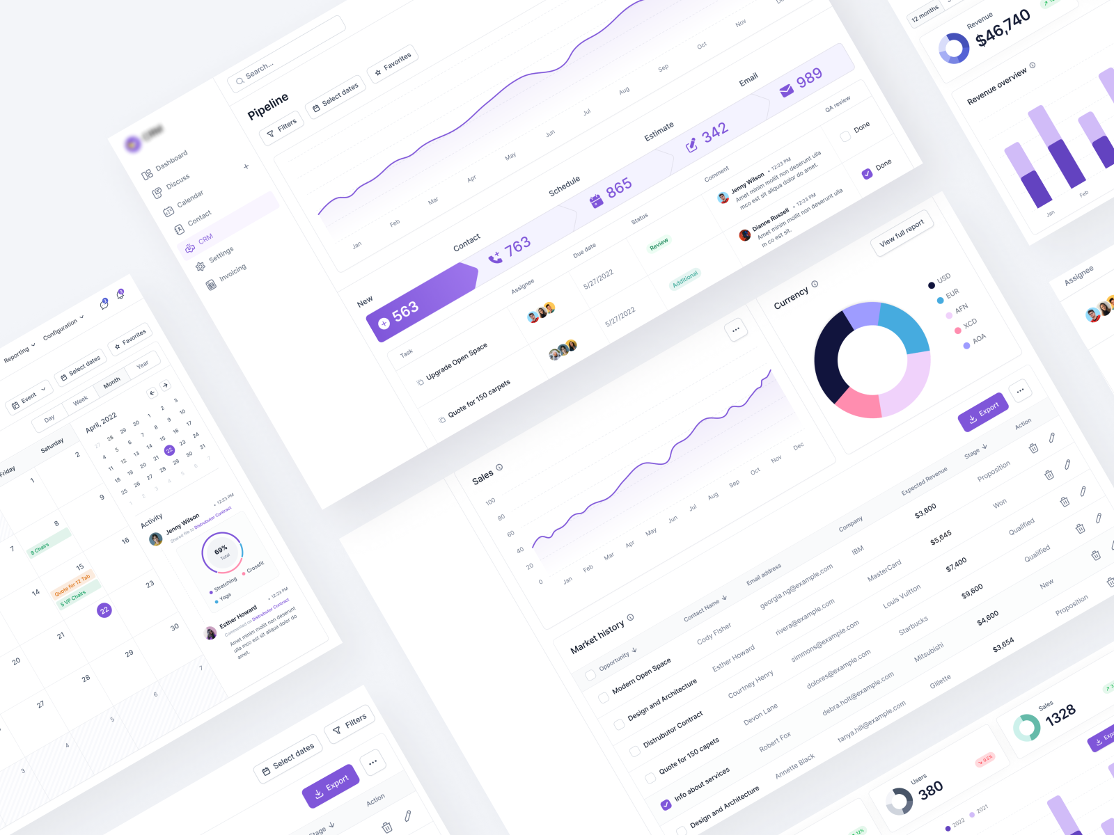 Customer relationship management (CRM) Software design by Musemind SaaS ...