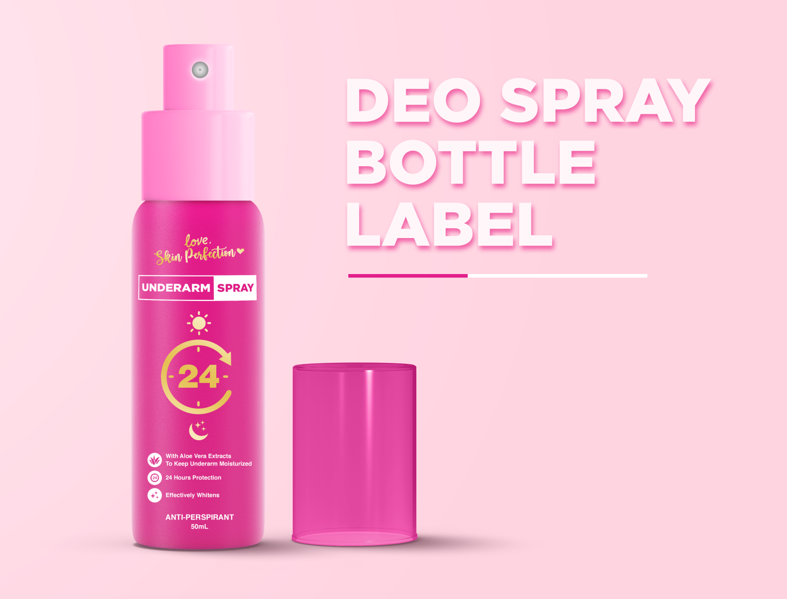 Deo Spray Bottle Label Design by Shane Digal on Dribbble