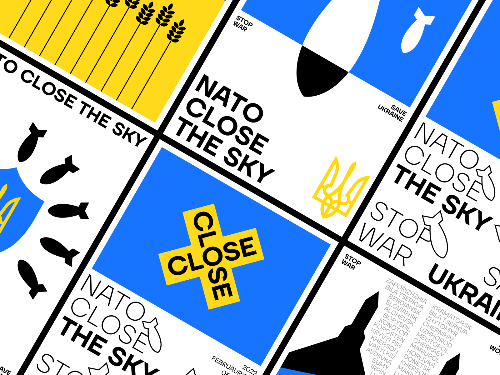 NATO CLOSE THE SKY | POSTER SERIES by Mosiichuk Viacheslav on Dribbble
