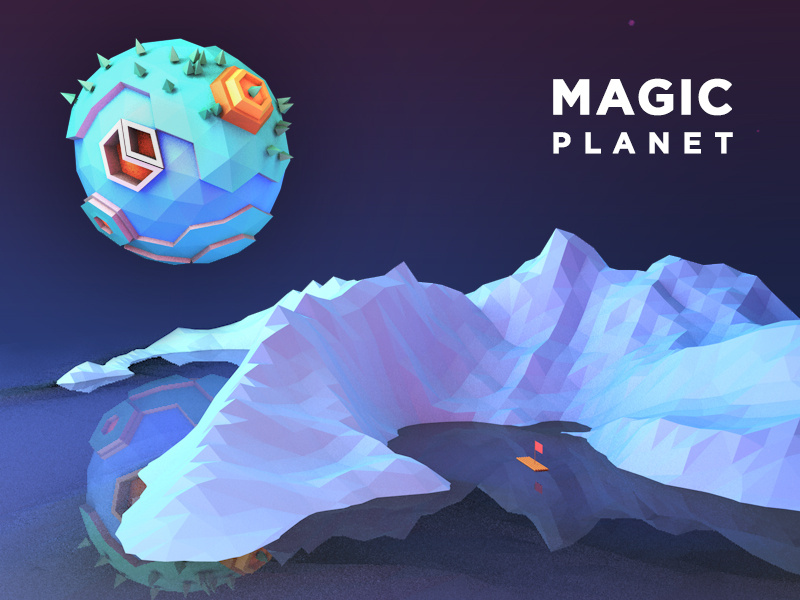magic planet c4d by 应骏 on Dribbble