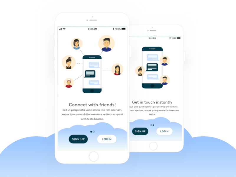 Chat App Onboarding by Kashish Bhatia on Dribbble