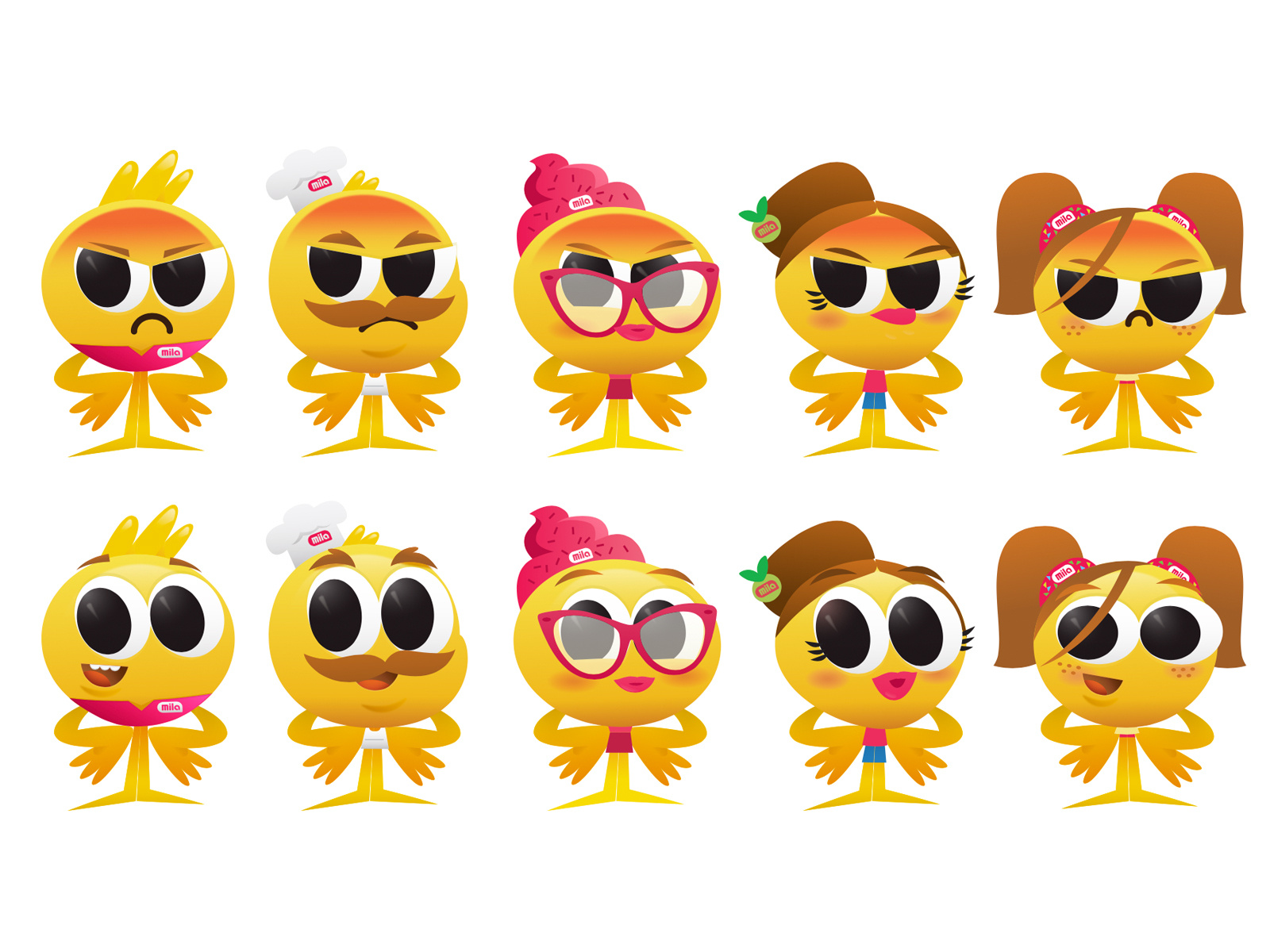 Emojis Characters by Jorge Ozz on Dribbble