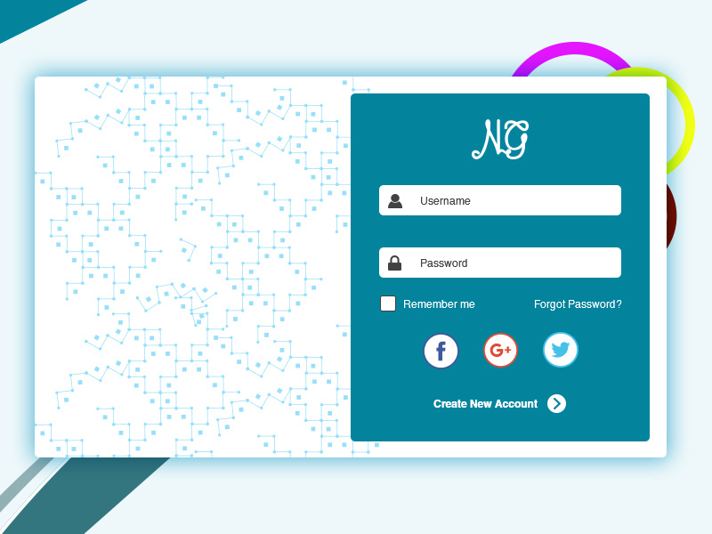 Login Screen by Muhammad Nazim on Dribbble