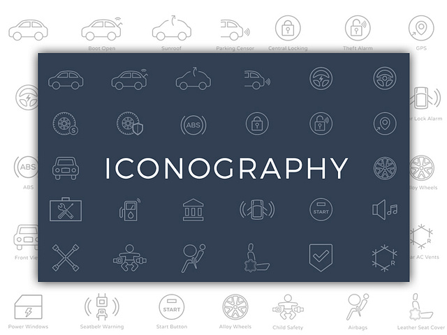 Iconography- Car Icon Set by SHAAZ MALIK on Dribbble