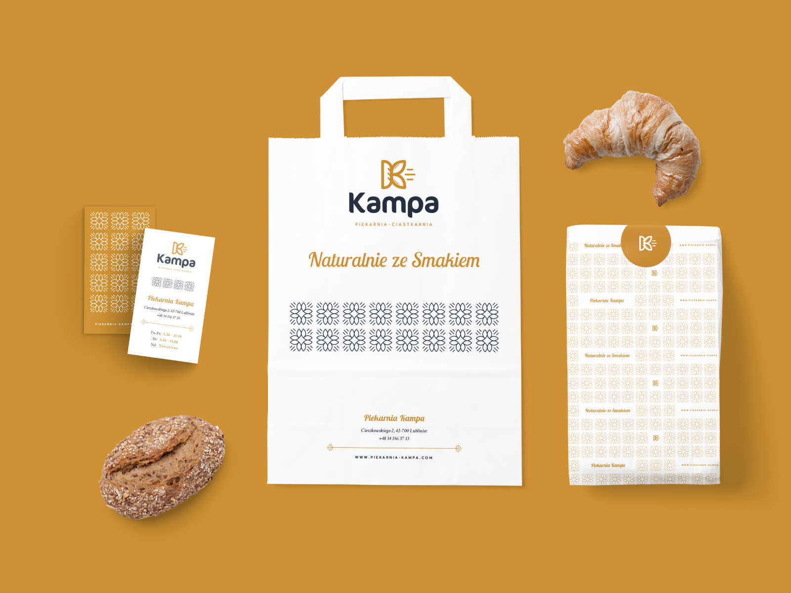 Kampa bakery - key visual elements by Paweł Mróz on Dribbble
