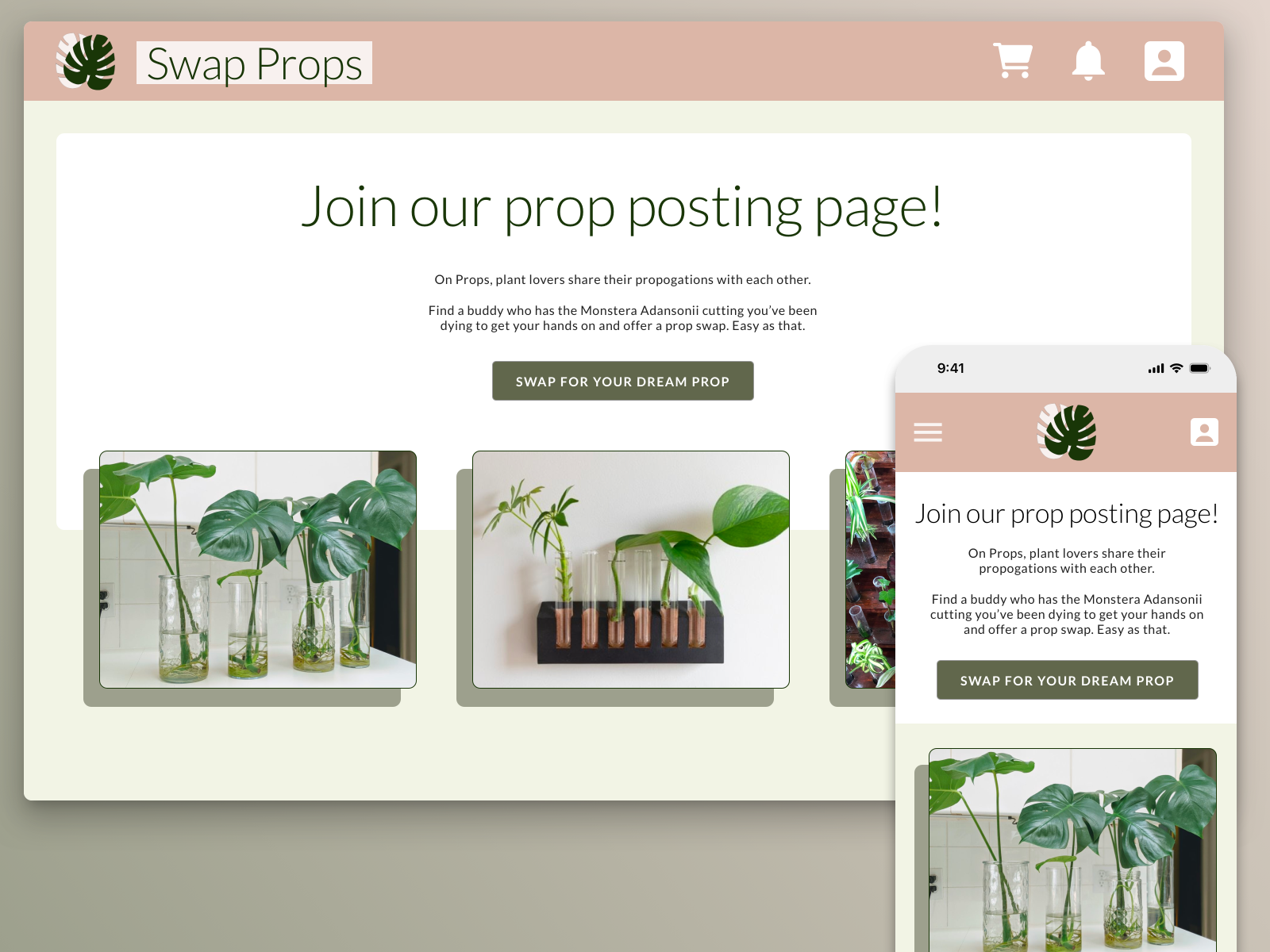 Swap Props Sign Up Page by nordesign on Dribbble