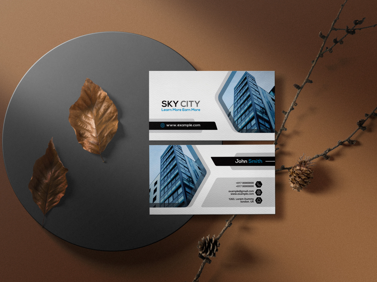 Clean modern and simple business card design by Tanvir Chowdhury on ...