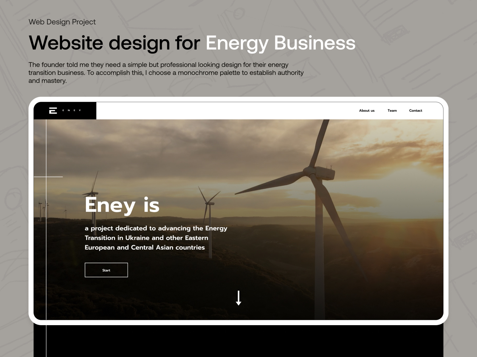Website Design For Energy Business by Sergiu on Dribbble