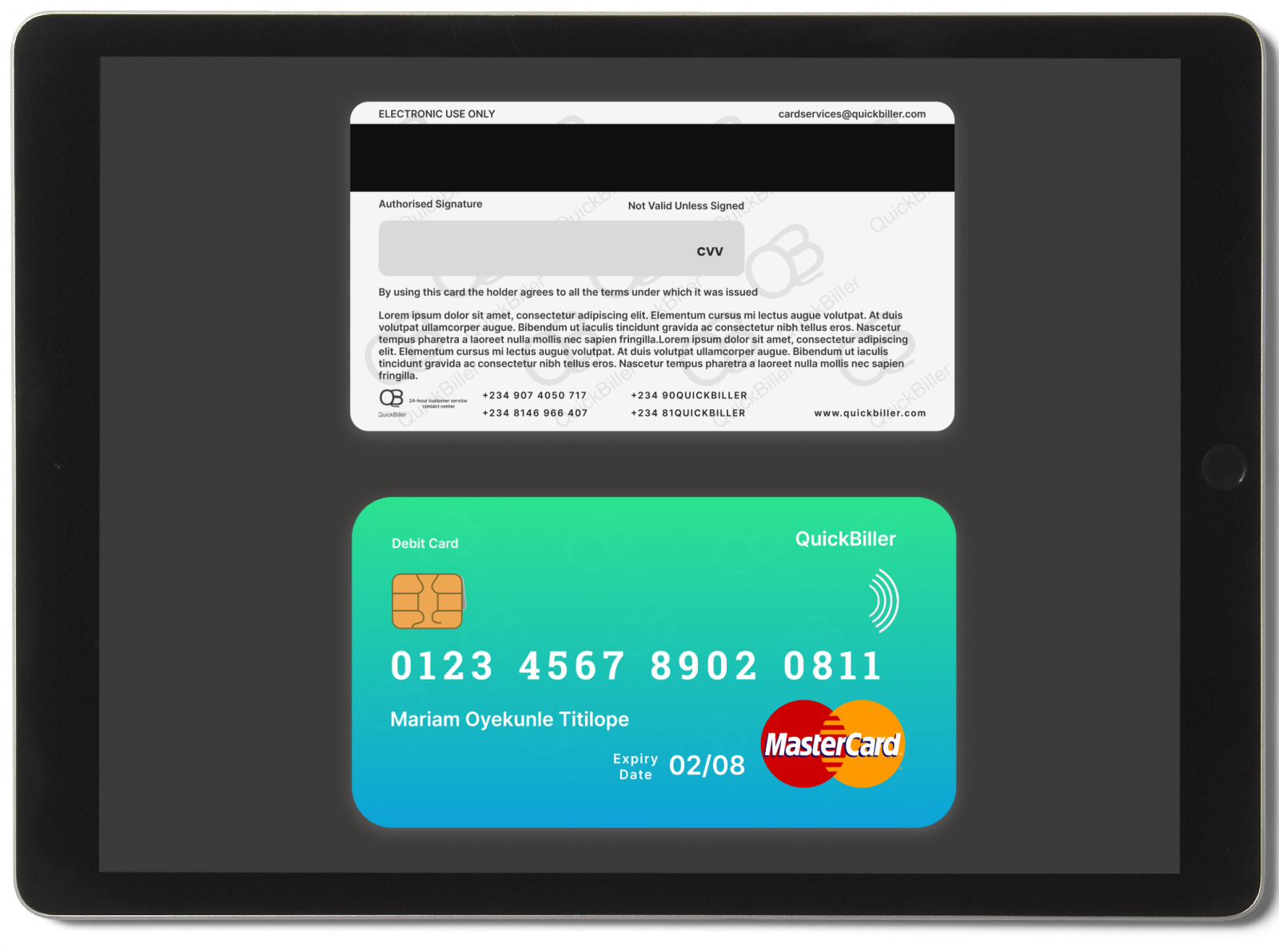 AN UI DESIGN OF MOCK-UP ATM CARD by Abdulhamid Oyekunle on Dribbble