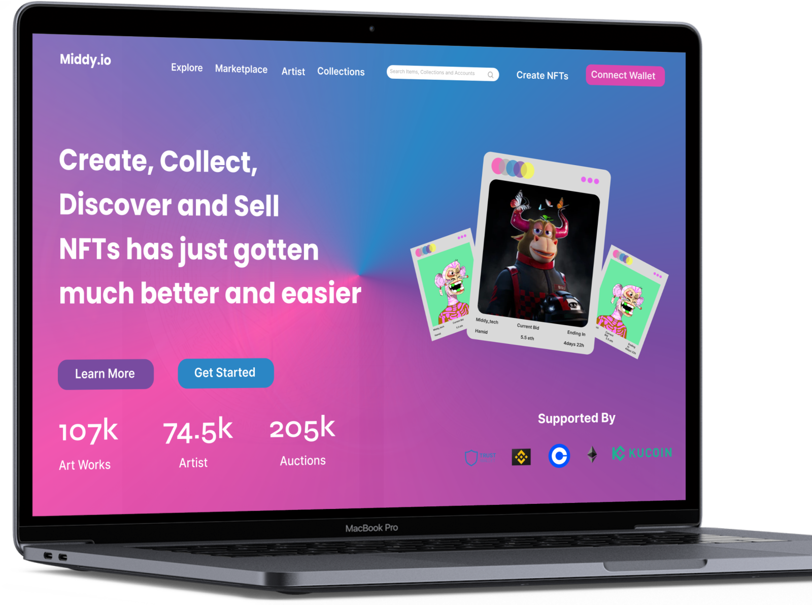 An NFT Trading Website By Abdulhamid Oyekunle On Dribbble
