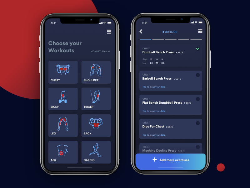 Daily UI 41 | Workout Tracker by Lap Tran / 𝗟𝗘𝗢 on Dribbble