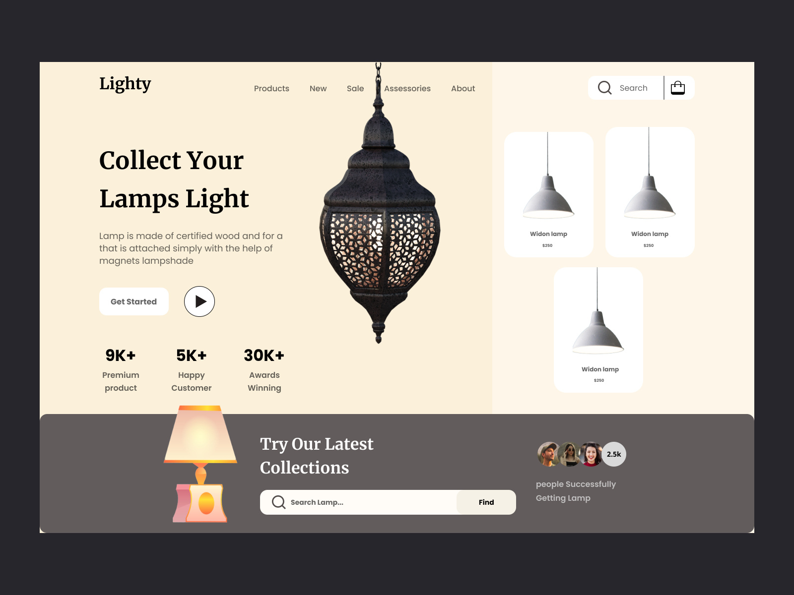 Light Company Landing Page Website by Arif Hossain on Dribbble