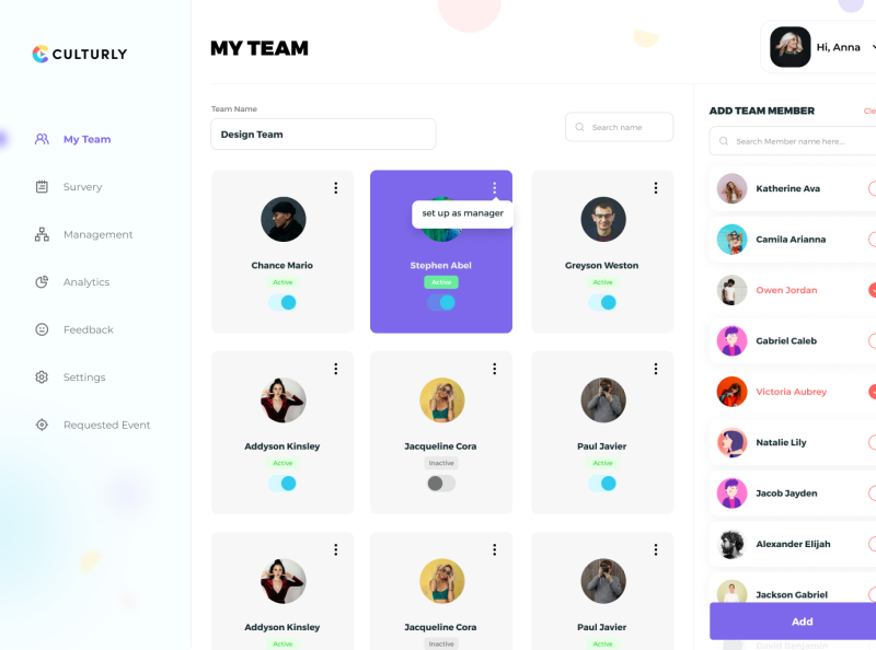 User Management Page by Asfandyar Malik on Dribbble