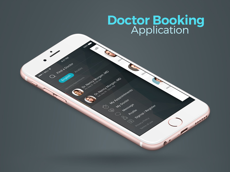 Doctor Booking application by indigo john on Dribbble
