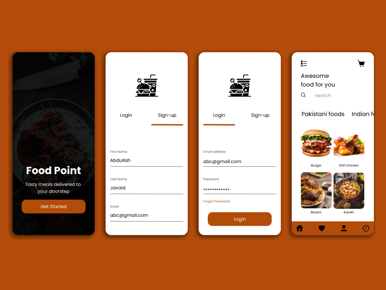 Food Point -Mobile app by abdullah_jay on Dribbble