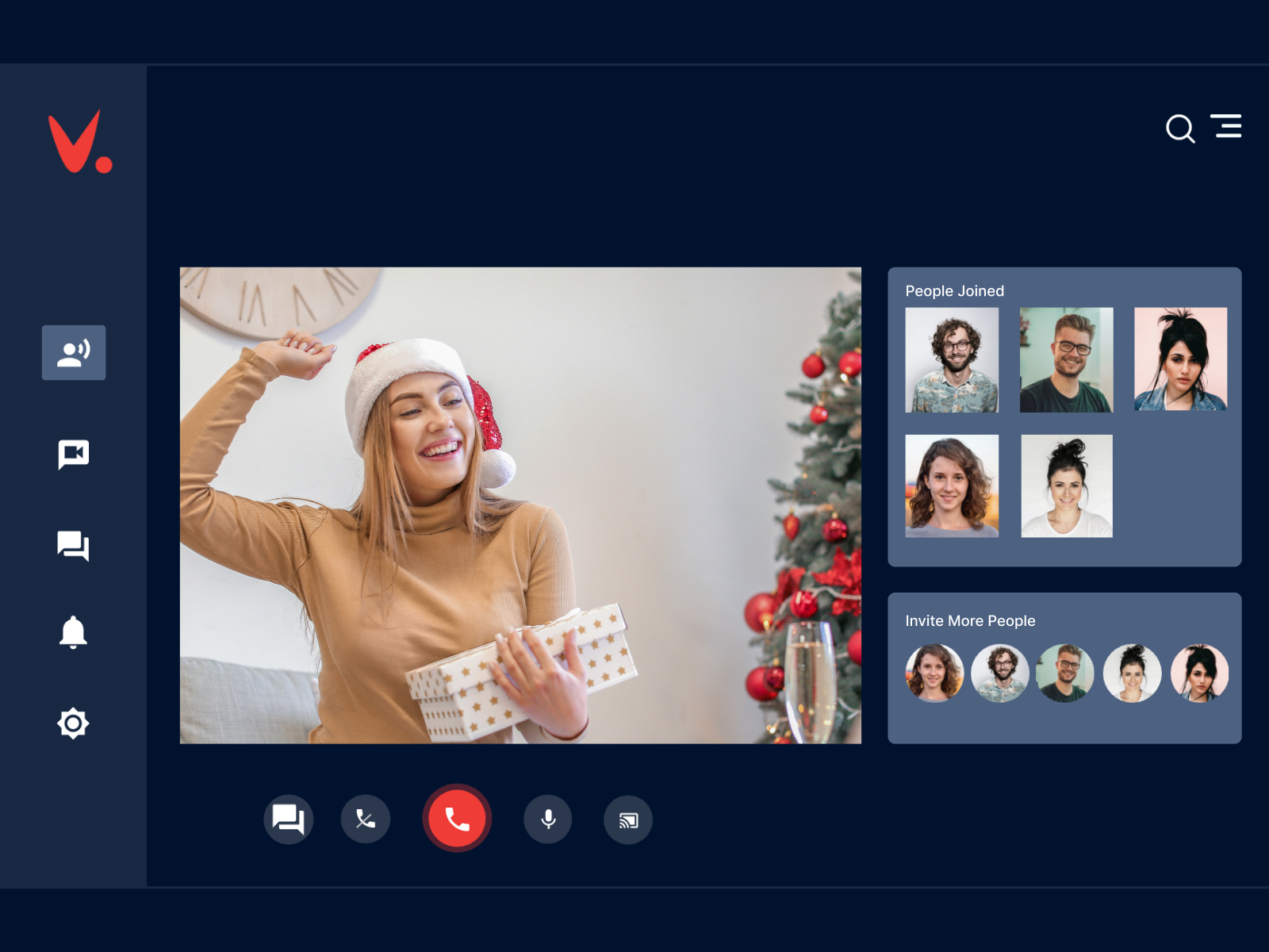 Video Call Page by Oyedeji Eniola Philip on Dribbble