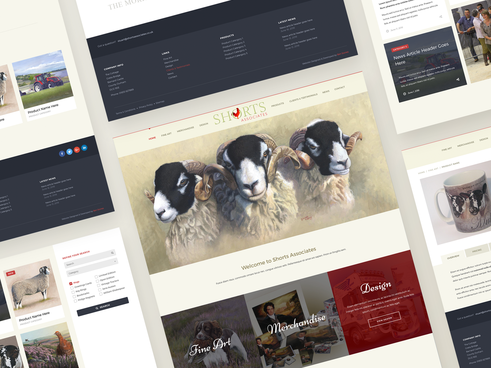 Stuart Short Fine Art - Full Website Design by Ben Stones on Dribbble
