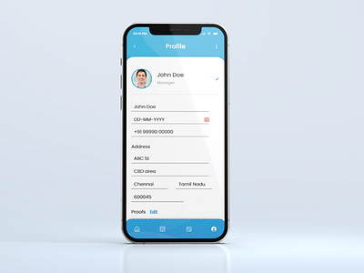 Profile UI design by Akhil on Dribbble