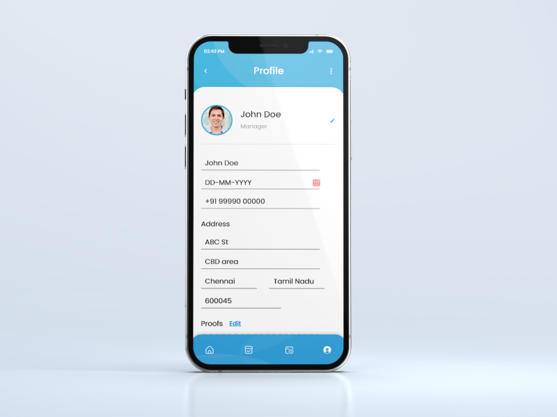 Profile UI design by Akhil on Dribbble
