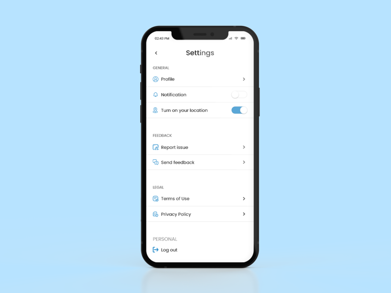 Settings UI Design by Akhil on Dribbble