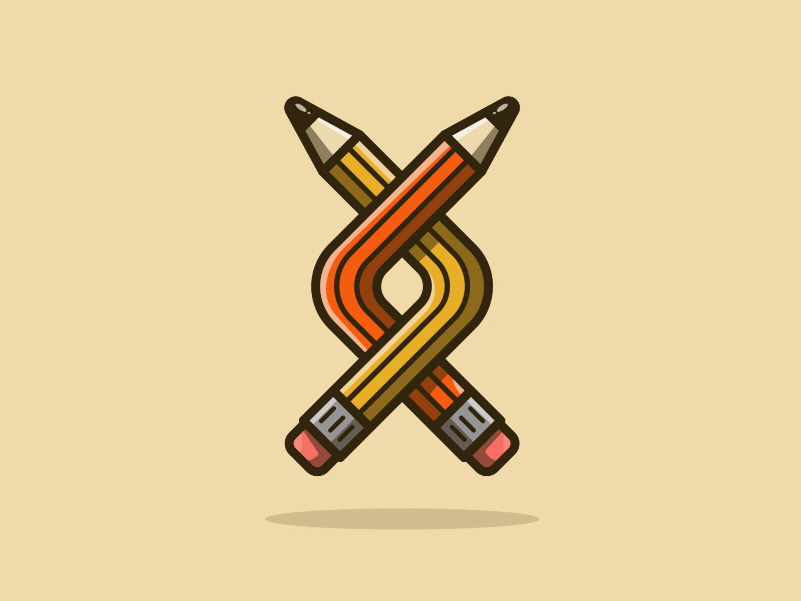 Twisted Pencils by Adam Robinson on Dribbble