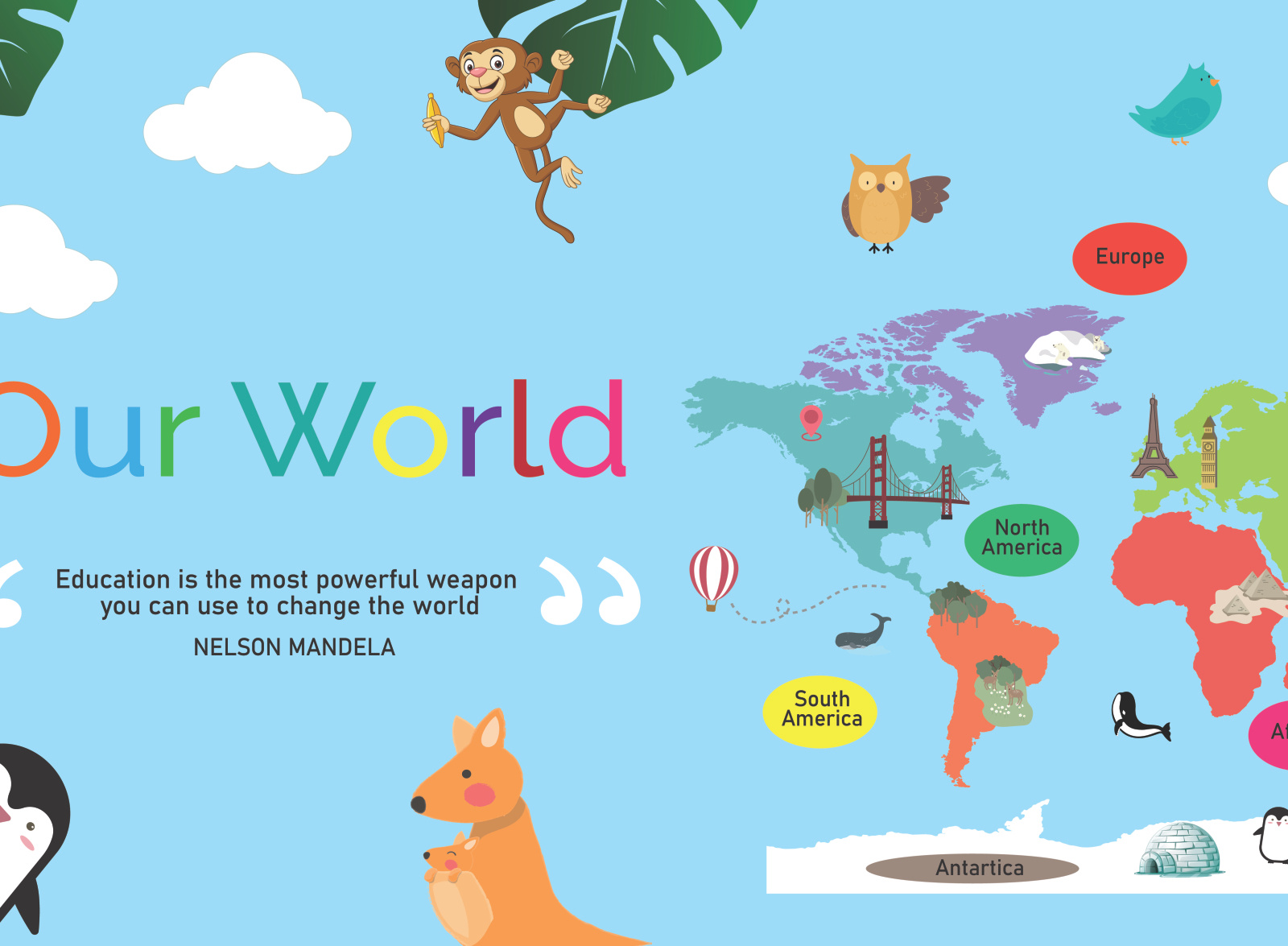 OUR WORLD - WALL MURAL by Muhammad Ahmad Mauritiuswala on Dribbble