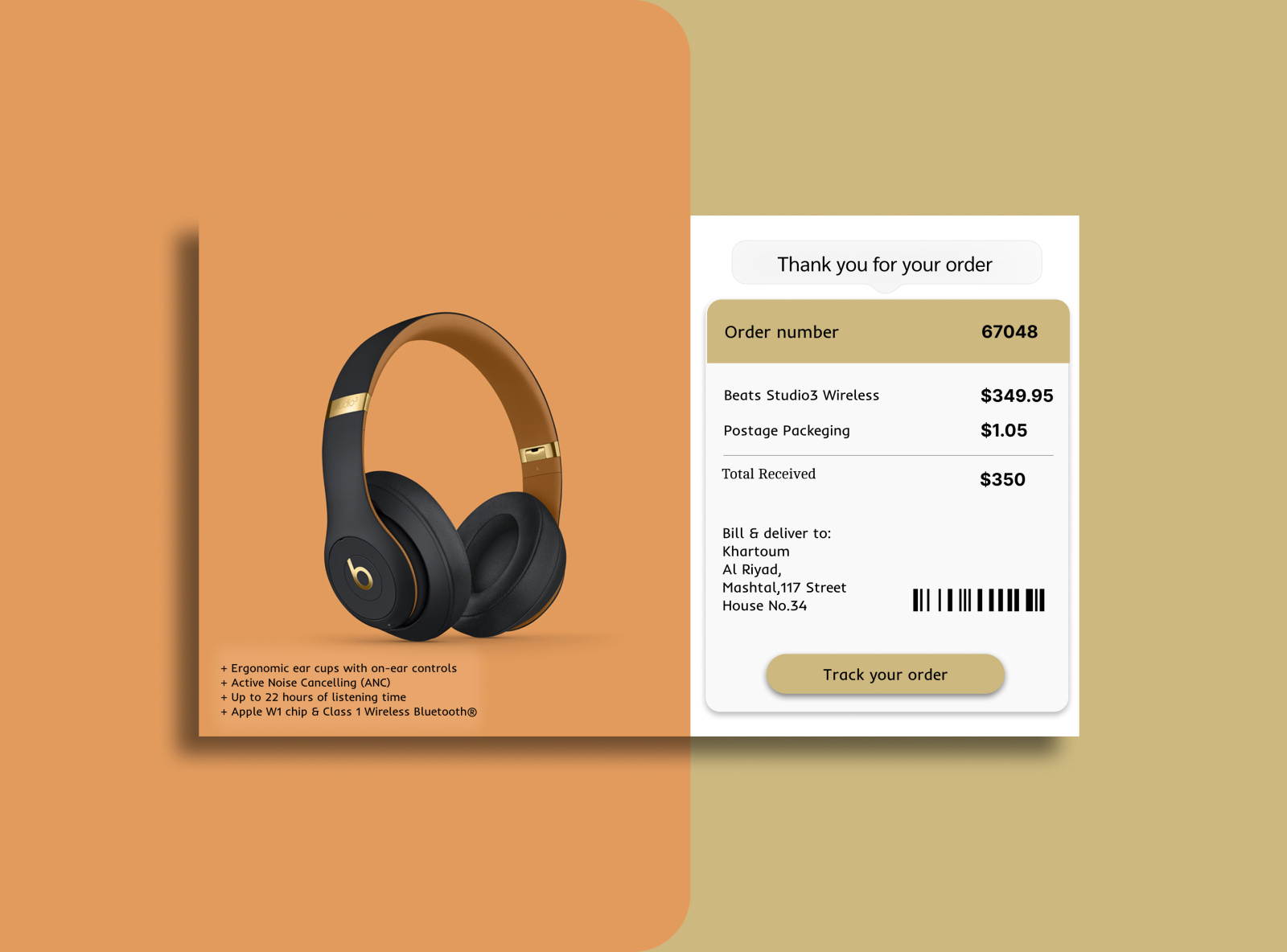 Challenge _20_email receipt by khalid Alhadi on Dribbble