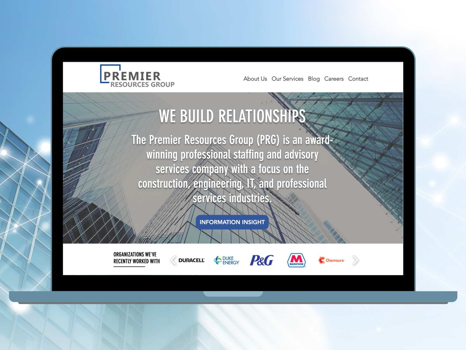 PRG (B2B) :: Full Website by Hannah Bergman on Dribbble