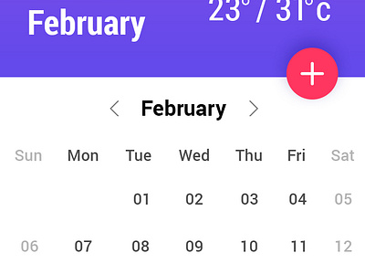 Calender Application for Android & iOS by Bala UX on Dribbble