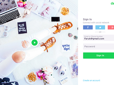 Freelancer sign in and sign up page design by Bala UX on Dribbble
