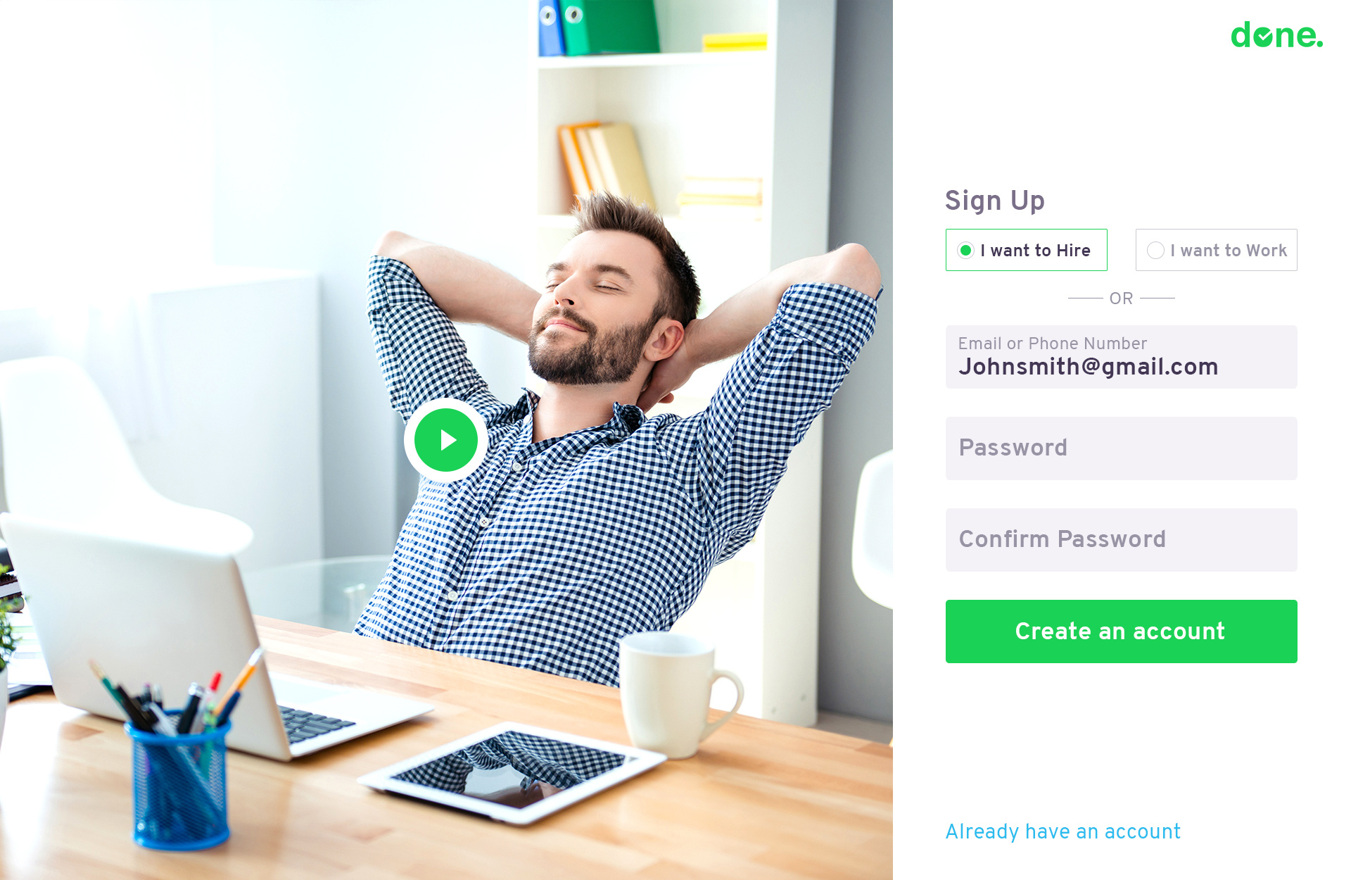Freelancer sign in and sign up page design by Bala UX on Dribbble