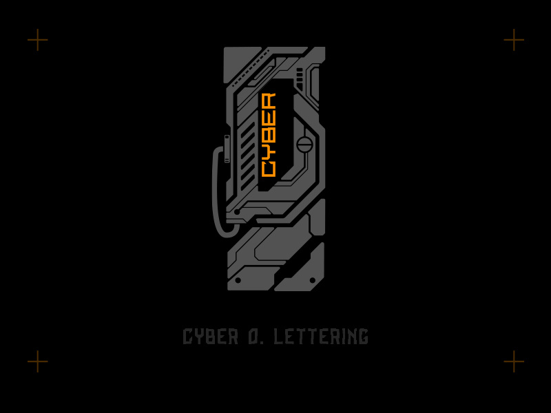 Cyber O. Lettering by Olga Ryzhychenko on Dribbble