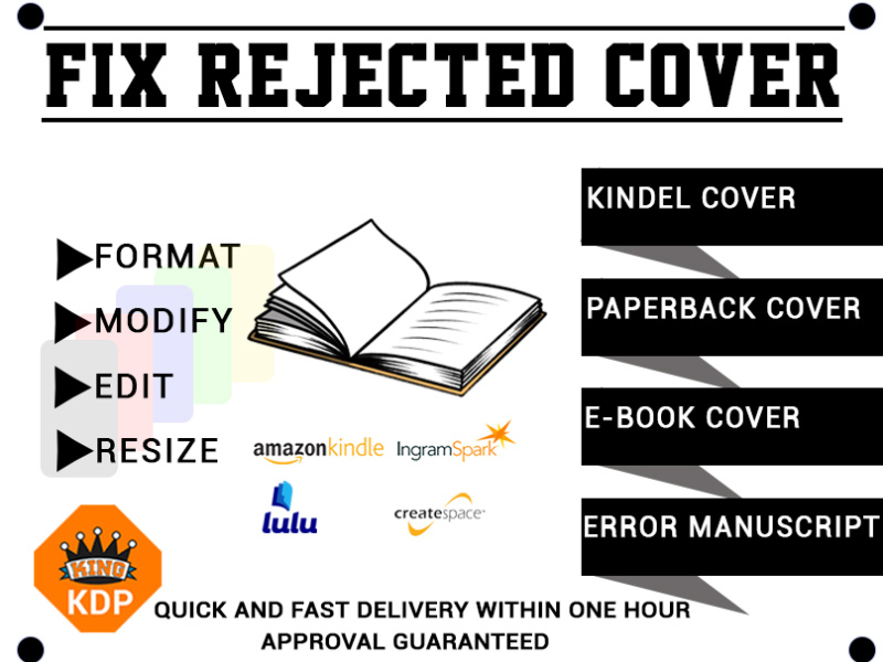 Fix Rejected Book Cover by King KDP on Dribbble