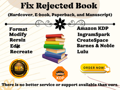 Fix rejected Book by King KDP on Dribbble
