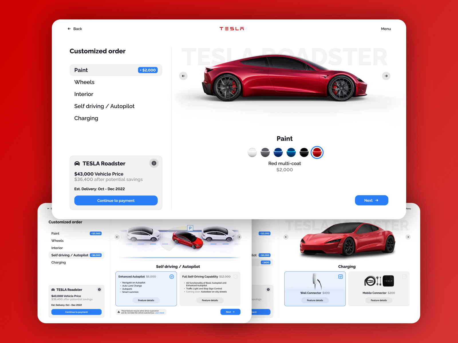 Product customization by Dylan on Dribbble