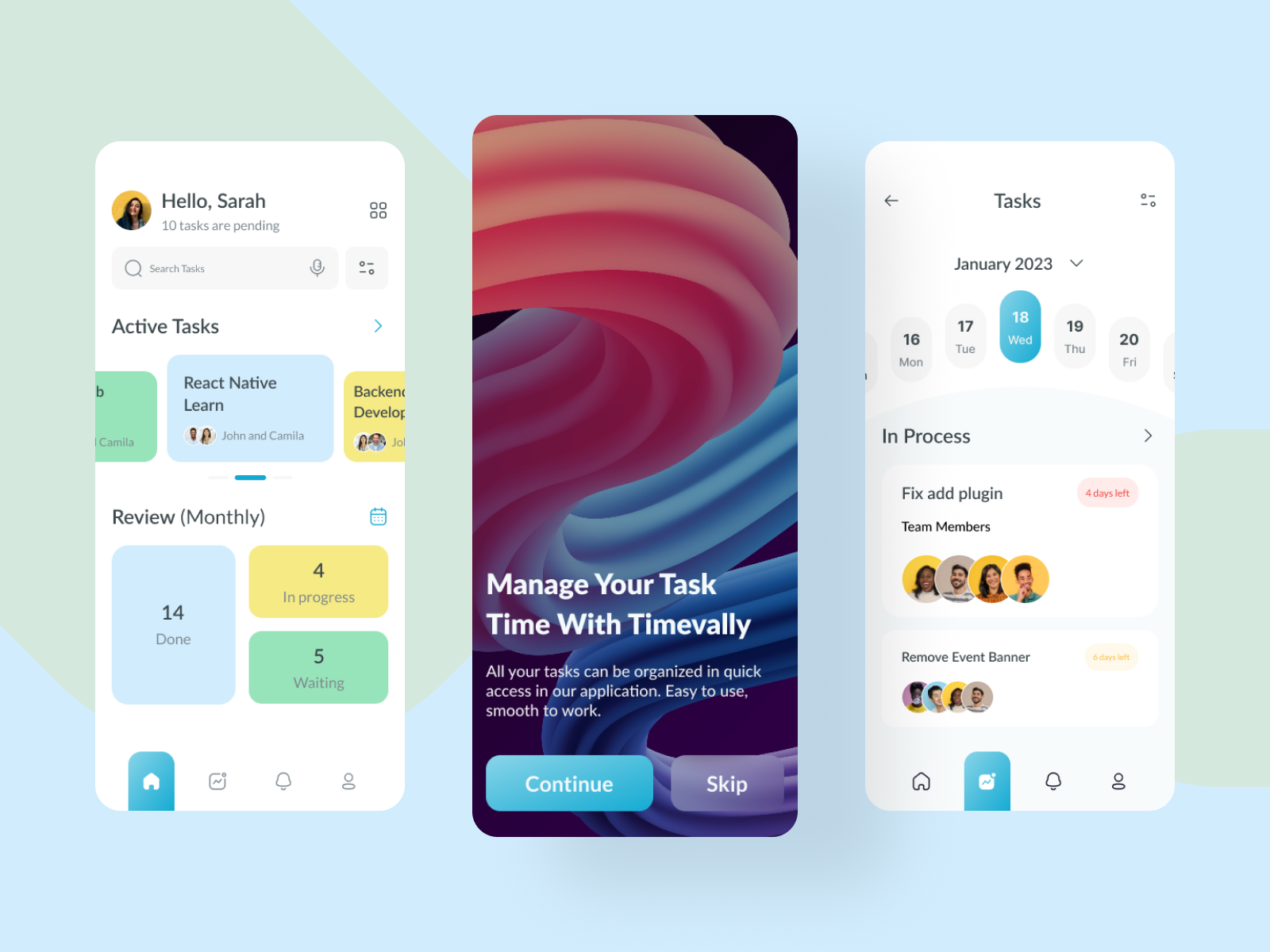 Manage your task app ui design by Md Asfak Jaman on Dribbble