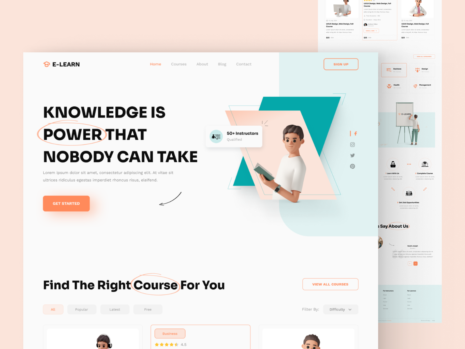 Online Learning Platform Ui Concept by TECHOFIC LIMITED on Dribbble