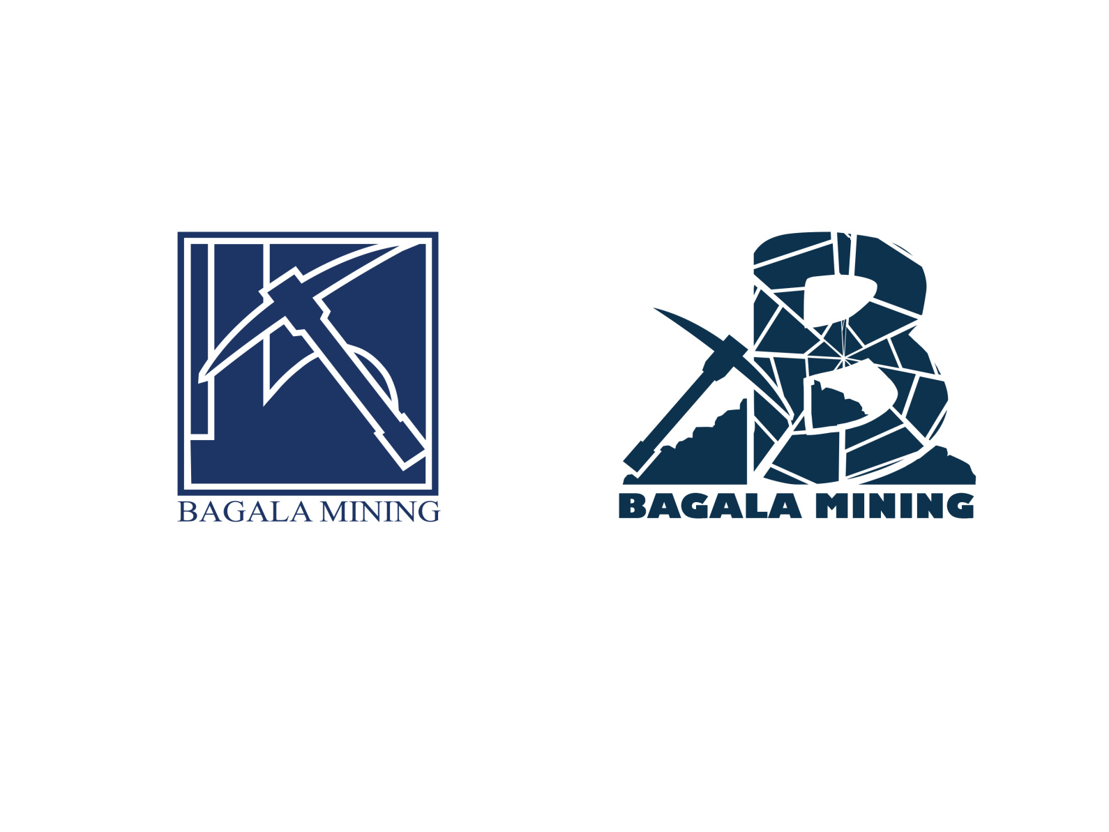 Logo Design (BAGALA MINING) by Mohammad Mubarak Hossain on Dribbble