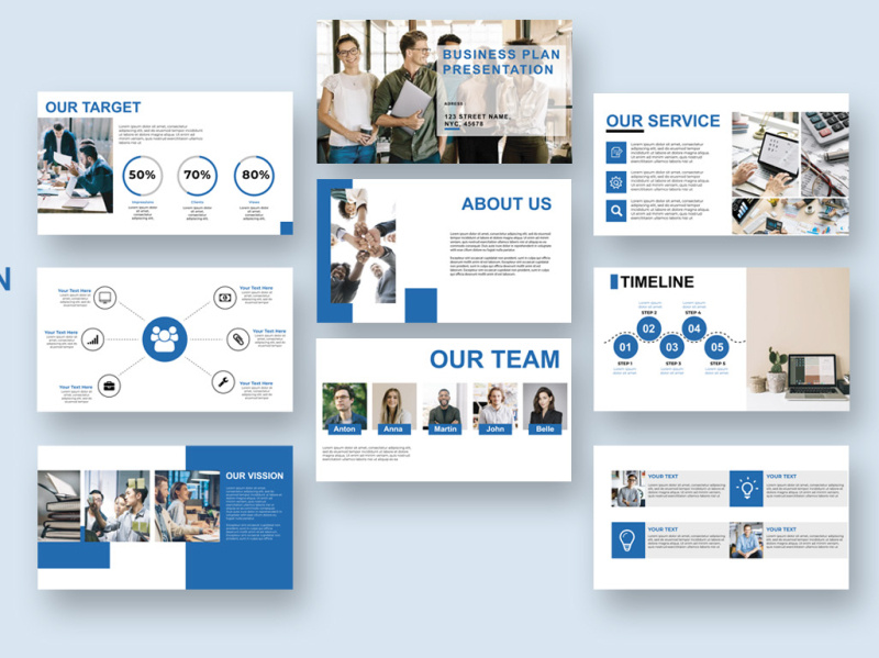 Business Plan PPT Template by Januar Kusuma on Dribbble
