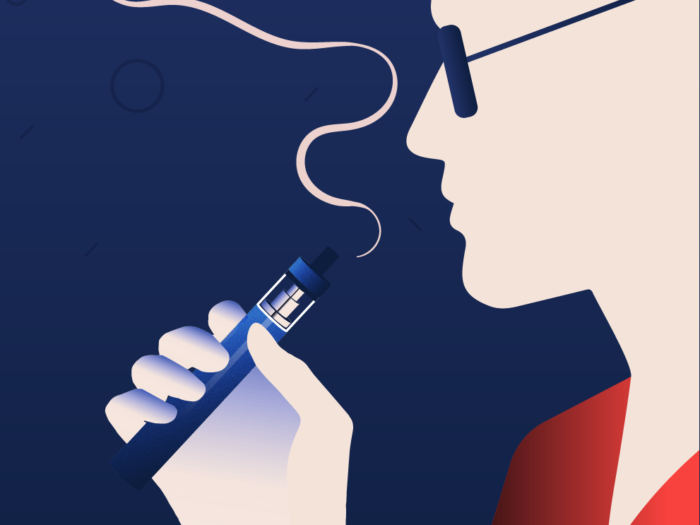 Vaping man by Dany Herrera on Dribbble
