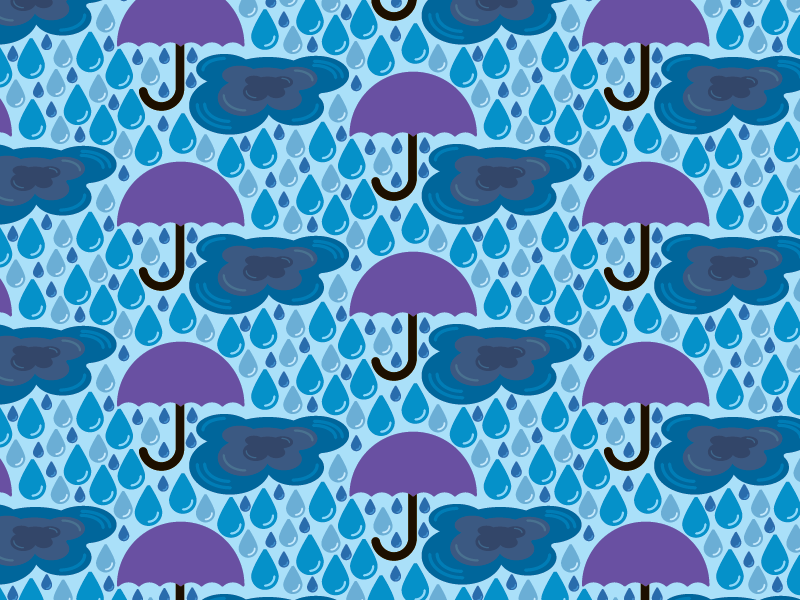 Rain Pattern by Kayla Folino on Dribbble