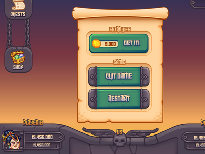Medieval Battle Game Ui WIP by Melissa Pohl - Dribbble