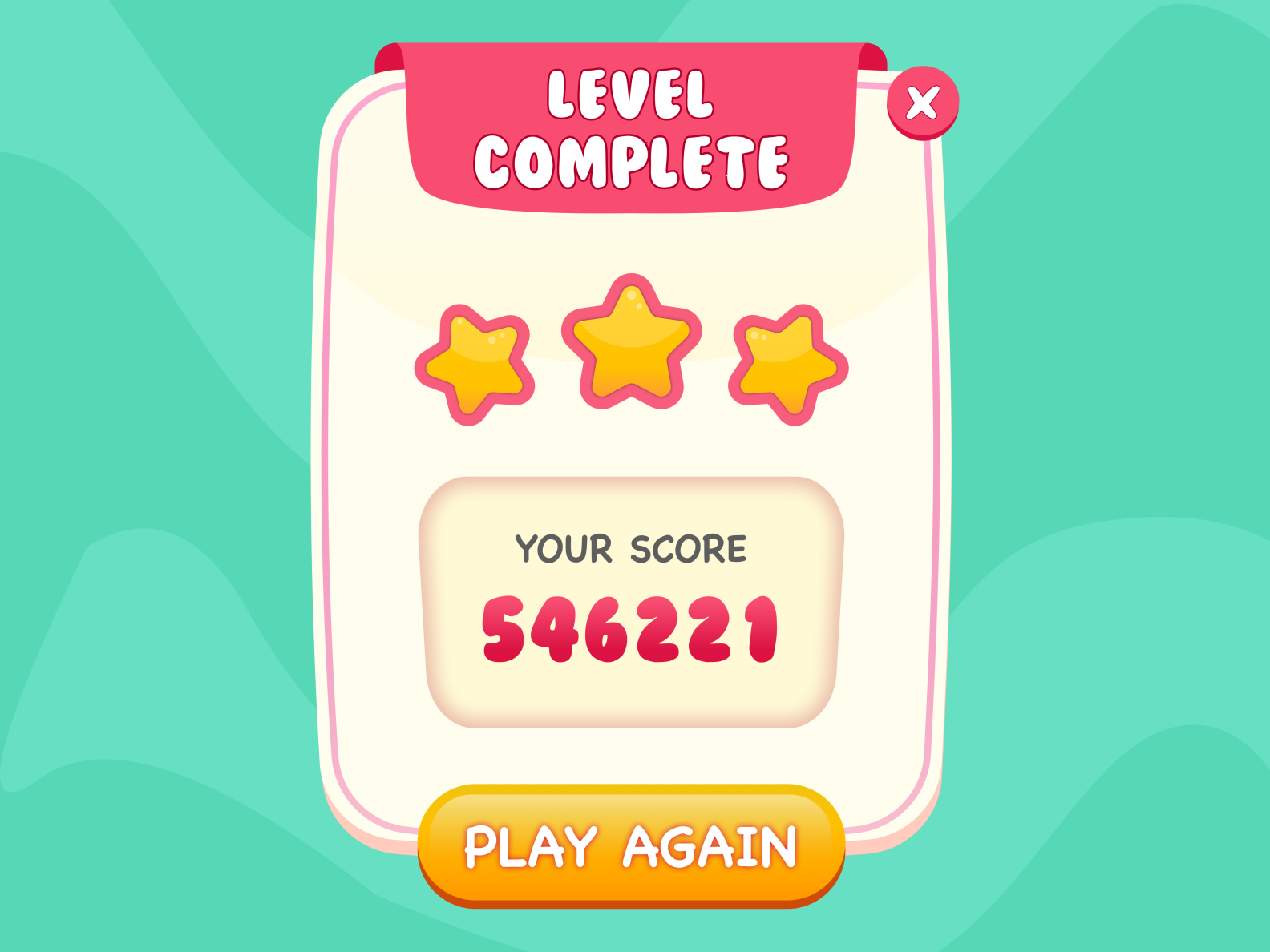 Level Complete Popup by Anindya Mukhopadhyay on Dribbble