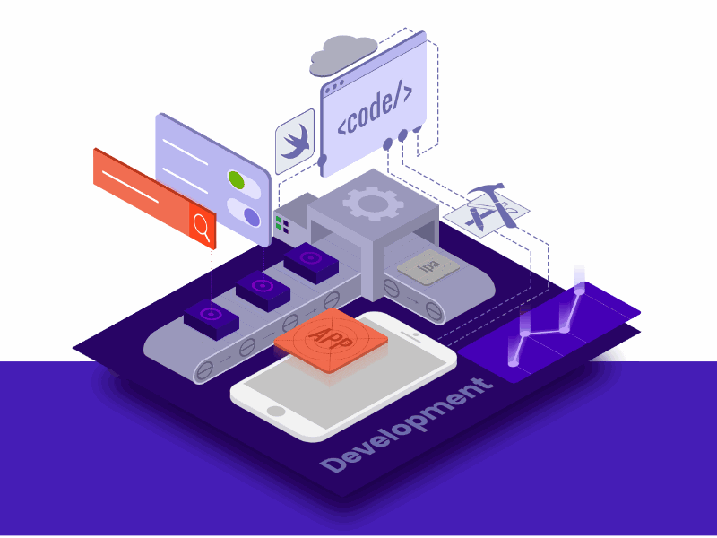 Mobile app development illustration by MindInventory Graphics for ...