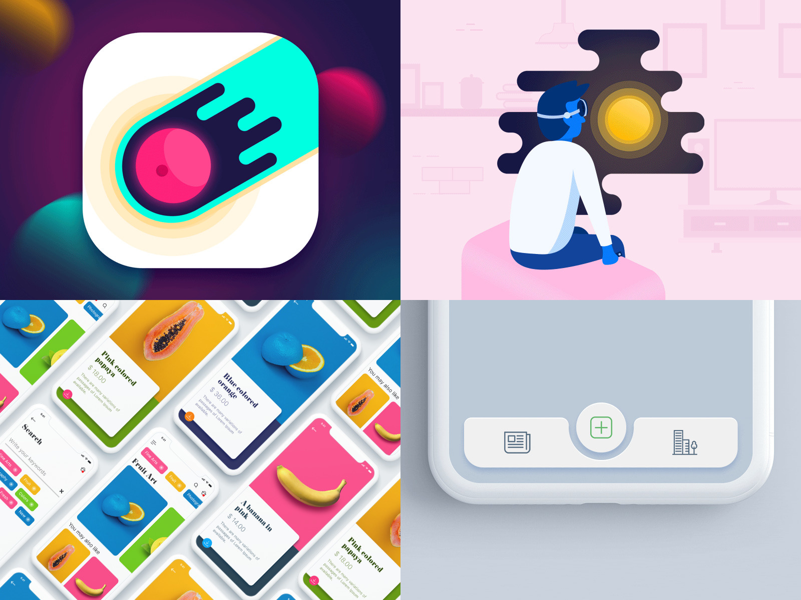 Bottom Menu by Ashwini Kalmane R | Dribbble