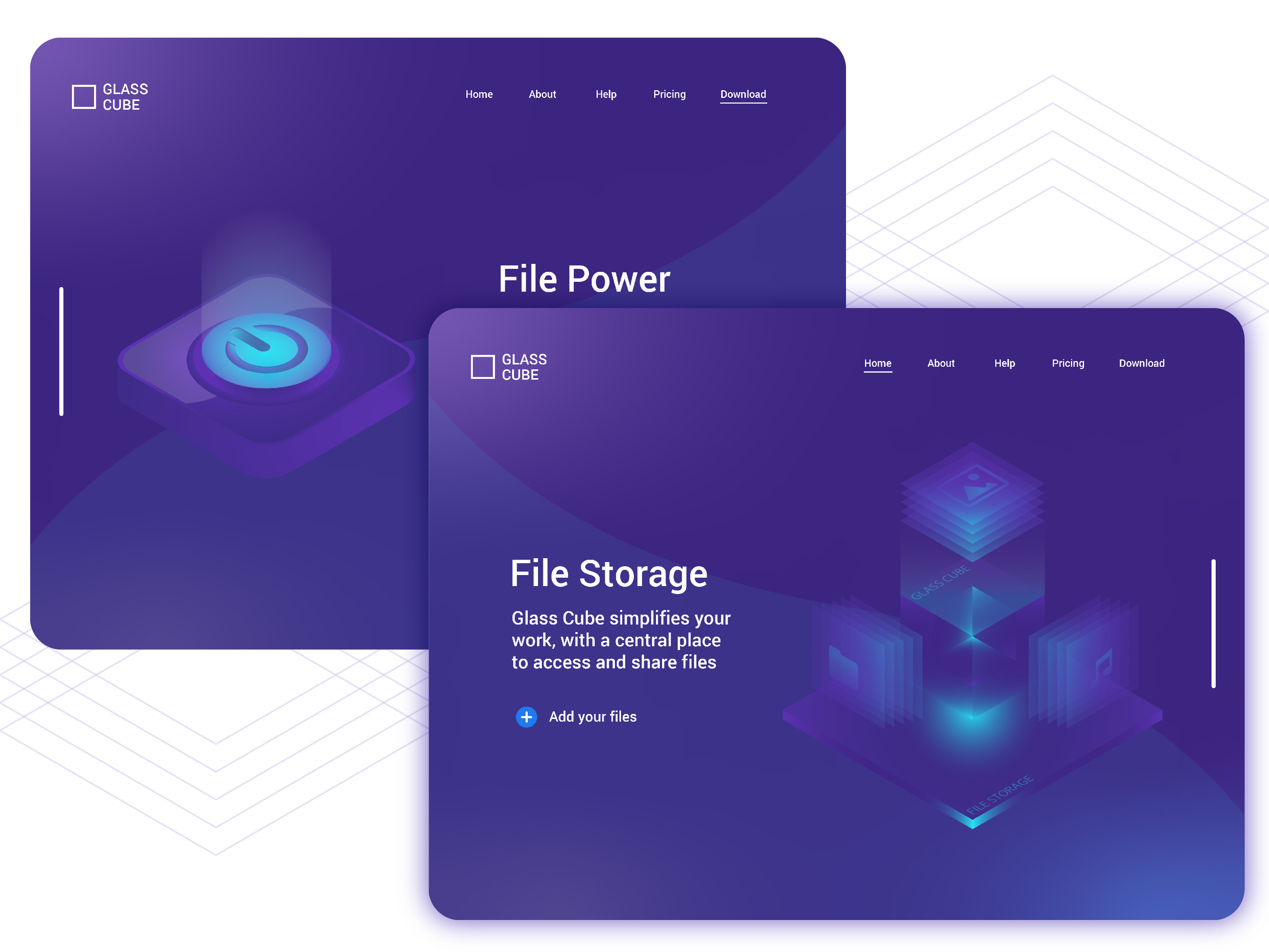 Isometric data storage concept by Dwayne Dmello on Dribbble