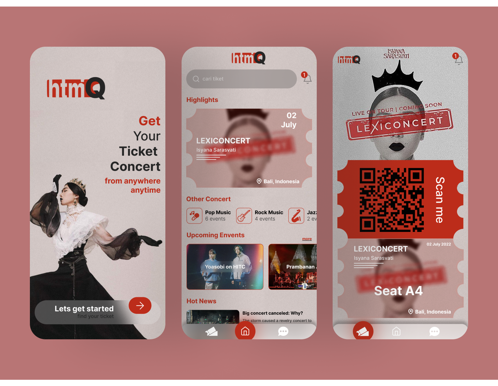 Htmq Ticket Booking App Concept By Dicki Romendo On Dribbble