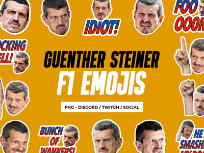 Guenther Steiner Emojis by Ulek Holevin on Dribbble