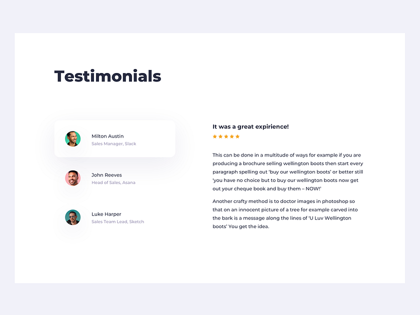 Testimonials designs, themes, templates and downloadable graphic ...